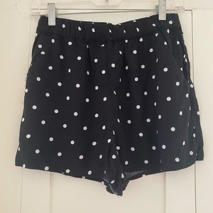 Divided | Shorts | Hm Divided Black And White Polka Dot Shorts | Poshmark